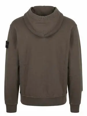 Stone Island Organic Cotton Fleece Hoodie Sweatshirt - Multicolor