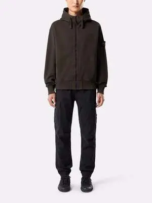 Stone Island Organic Cotton Fleece Hoodie Sweatshirt - Multicolor