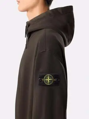 Stone Island Organic Cotton Fleece Hoodie Sweatshirt - Multicolor