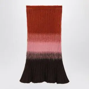 Fendi Multicoloured Mohair And Wool Skirt