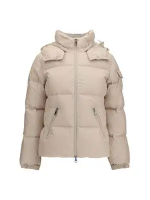 Moncler Fourmines Hooded Short Down Jacket - Cream