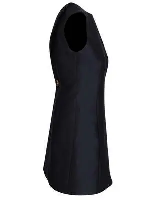 Balenciaga Mini Abito A Trapezio In Lana E Seta