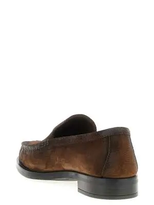 Prada Suede Loafers - Brown
