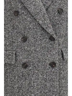 Brunello Cucinelli Sequined Coat - Gray