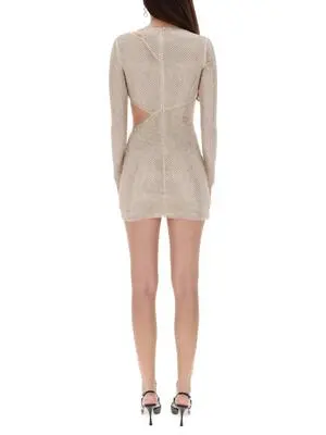 SELF-PORTRAIT Rhinestones Mini Dress