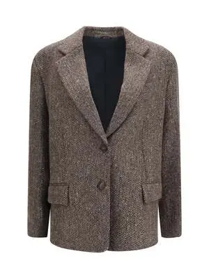 Brunello Cucinelli Single-breasted Virgin Wool Blend Jacket