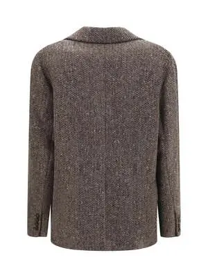 Brunello Cucinelli Single-breasted Virgin Wool Blend Jacket