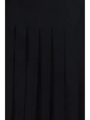 Fendi Long Jacquard Silk Dress - Black