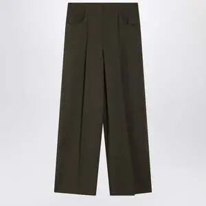 Fendi Wool Trousers Green