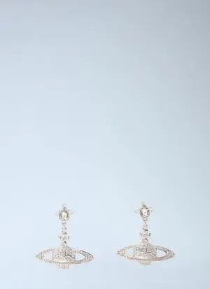 VIVIENNE WESTWOOD Mini Bas Relief Drop Earrings - Silver