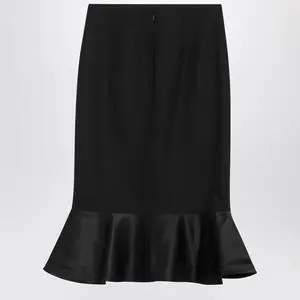 Fendi Grain De Poudre Wool Skirt