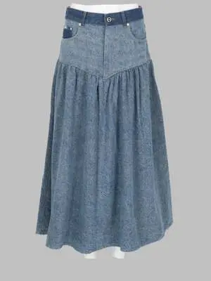 GANNI Gonna In Denim Patchwork