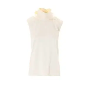 Bottega Veneta Silk Satin Top - White