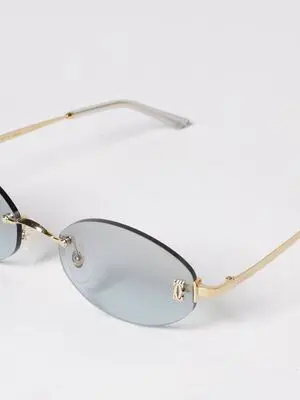 Cartier Rimless Oval Sunglasses - Green