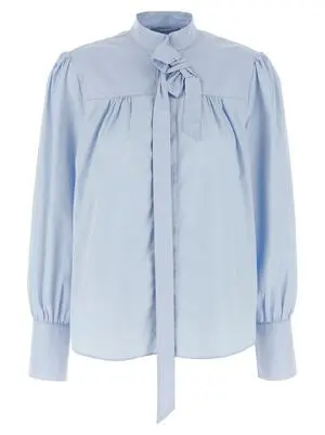PRADA PRADA Lavallière Collar Shirt