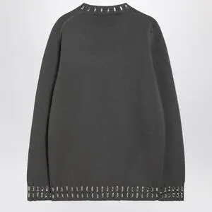 Fendi Grey Wool And Cashmere Jumper