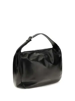 Brunello Cucinelli Boule Nappa Leather Shoulder Bag - Black