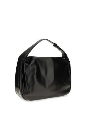 Brunello Cucinelli Boule Nappa Leather Shoulder Bag - Black