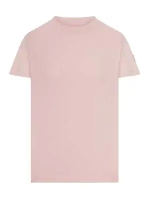 Moncler Cotton T-shirt With Embroidered Logo - Multicolor