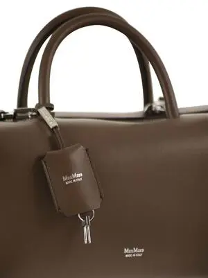 Max Mara Holdallm Medium Satchel In Natural Leather