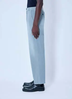 Miu Miu Garment-dyed Twill Pants