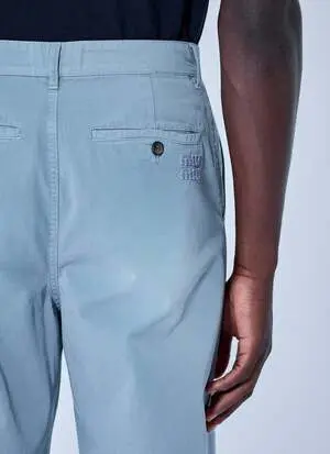 Miu Miu Garment-dyed Twill Pants