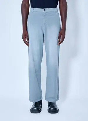 Miu Miu Garment-dyed Twill Pants - Gray