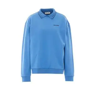 Miu Miu Logo Sweatshirt - Blue