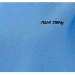 Miu Miu Logo Sweatshirt - Blue