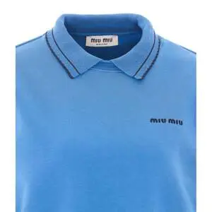 Miu Miu Logo Sweatshirt - Blue
