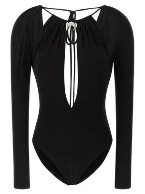 MARINE SERRE Jewel Pendant Bodysuit