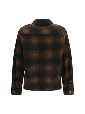 Moncler Embroidered Flannel Shirt - Brown