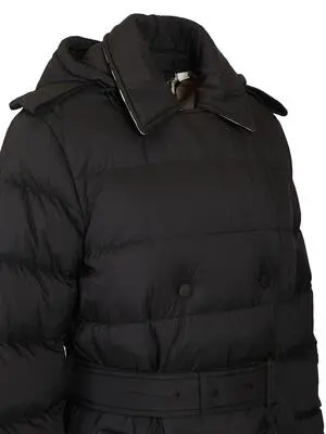 Burberry Hooded Puffer Jacket - Black