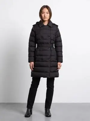 Burberry Hooded Puffer Jacket - Black