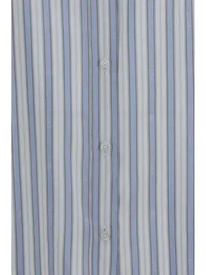 Gucci Silk Jacquard Striped Shirt - Blue