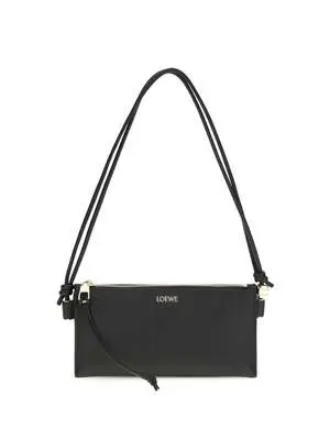 Loewe Joya Clutch Bag In Calfskin - Black