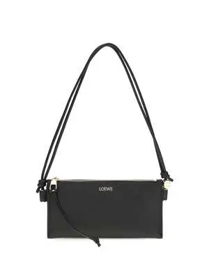 Loewe Joya Clutch Bag In Calfskin - Black