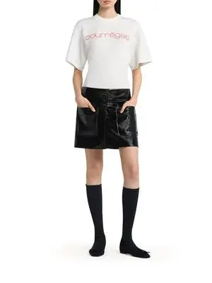 COURREGES Cotton Printed T-shirt