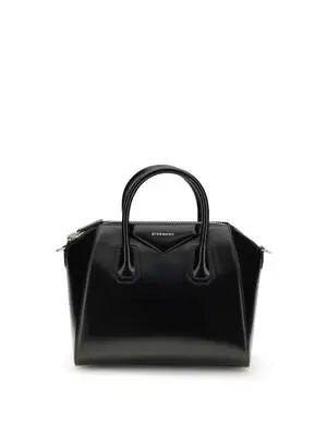 Givenchy Antigona Small Leather Box Handbag - Black