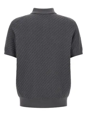 Brioni Cashmere And Cotton Polo Shirt - Multicolor