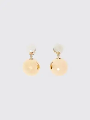 Max Mara Metal Earrings With Spheres