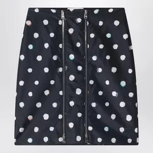 Fendi Printed Taffeta Skirt - Black