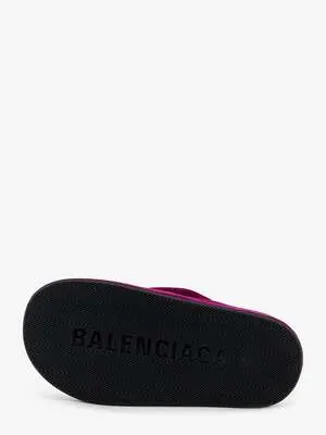 Balenciaga Jet Lag Stretch Velvet Sandals - Purple