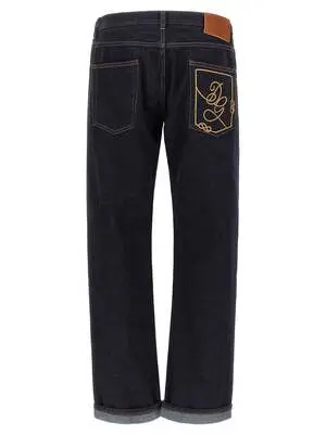 Dolce & Gabbana Embroidered Jeans - Blue