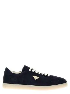 Prada Lane Suede Sneakers - Blue
