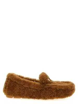 Prada Shearling Loafers - Brown