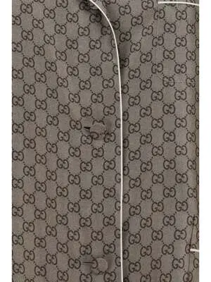 Gucci Printed Silk Twill Shirt
