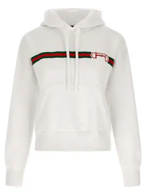Gucci Morsetto Embroidery Hoodie - White