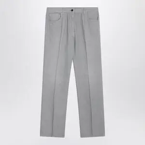 Prada Prada Grey Washed Denim Jeans Women Gray