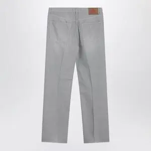 Prada Grey Washed Denim Jeans - Gray